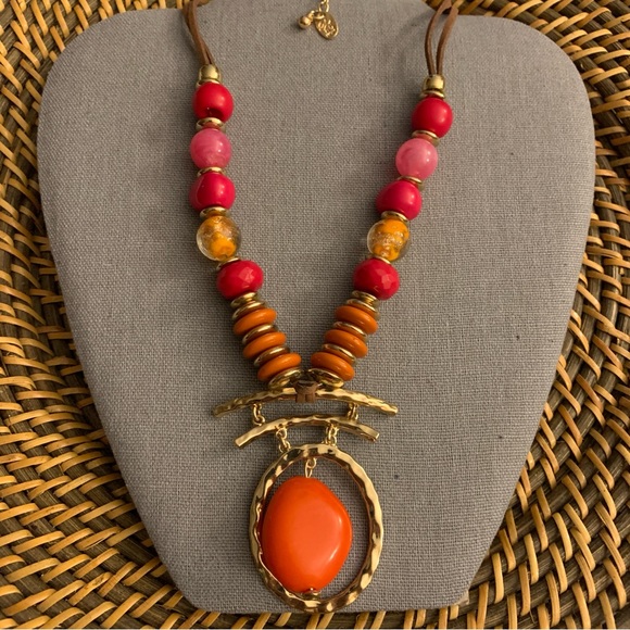 Erika Lyons | Jewelry | Erica Lyons Chunky Beaded Red Necklace | Poshmark